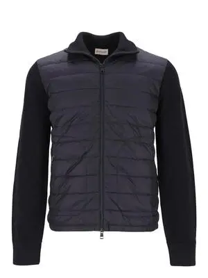 Moncler Quilted Zipped Jacket - Blue