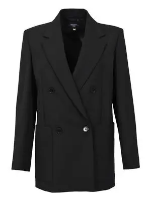 Max Mara Virgin Wool Blend Blazer - Black