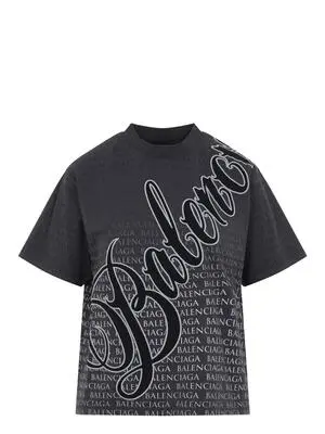 Balenciaga Medium Fit T-shirt - Black