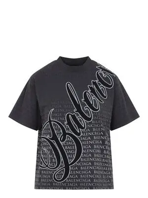 Balenciaga Medium Fit T-shirt - Black