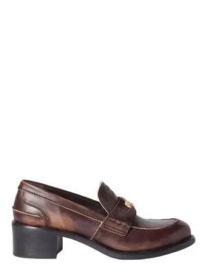 Miu Miu Miu Miu Women Deco Calfskin Loafers Multicolor