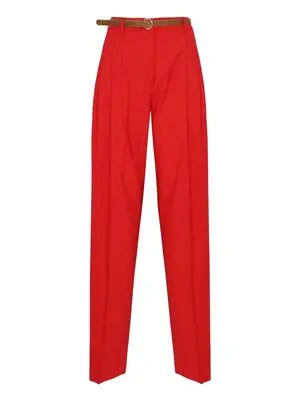 Max Mara Max Mara Wool Trousers Red
