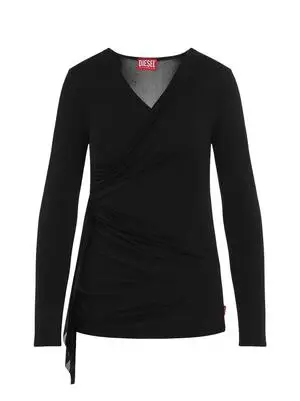 DIESEL® T-crissy Plain Acetate Top - Black