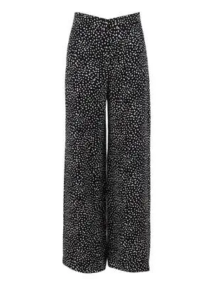 Max Mara Polka Dot Trousers - Black