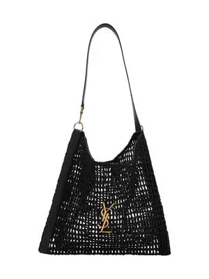 SAINT LAURENT SAINT LAURENT Raffia Shoulder Bag