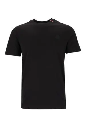 Moncler Moncler Men Short-Sleeved T-Shirt With Striped Details Black