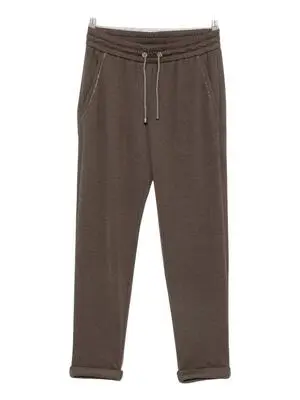 Brunello Cucinelli Brunello Cucinelli Cotton And Silk Trousers Multicolor
