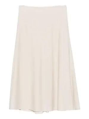 Brunello Cucinelli Wool Blend Midi Skirt - Multicolor
