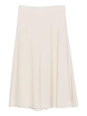 Brunello Cucinelli Wool Blend Midi Skirt - Multicolor