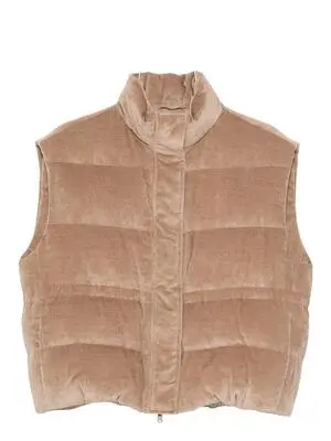 Brunello Cucinelli BRUNELLO CUCINELLI Corduroy Padded Down Vest Multicolor