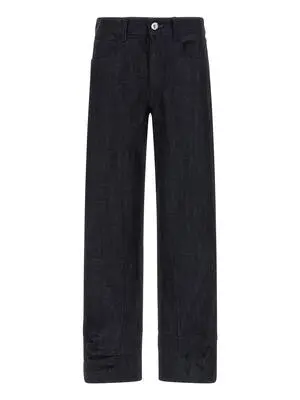 JIL SANDER Cotton Denim Jeans - Black