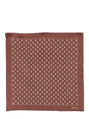 Brioni Pritned Silk Foulard - Multicolor