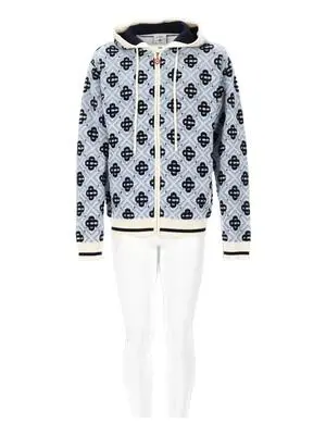 Casablanca Felpa Monogram Con Cappuccio E Zip - Multicolor