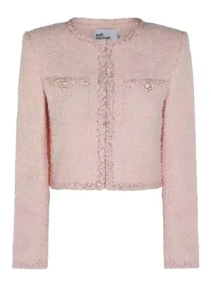 SELF-PORTRAIT SELF-PORTRAIT Bouclé Short Jacket Multicolor