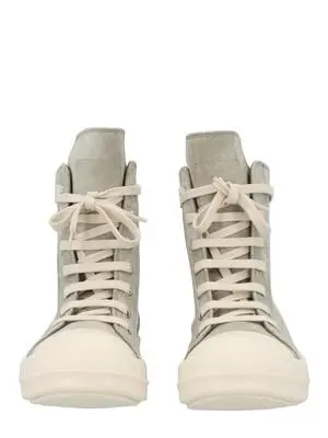 Rick Owens Sneaker In Pelle - Gray