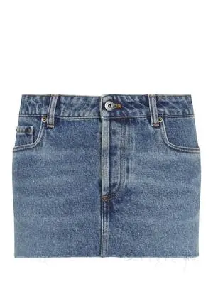 Miu Miu Denim Mini Skirt - Blue