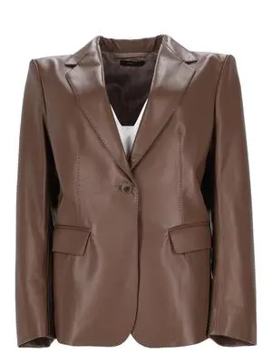 TOM FORD Leather Blazer - Gray