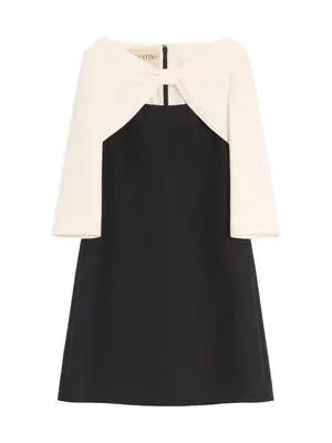 Valentino Garavani Wool And Silk Mini Dress - Multicolor