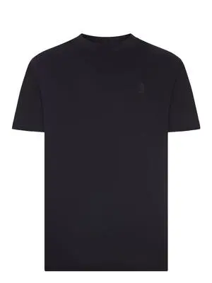 Prada Cotton T-shirt With Embroidered Logo - Black