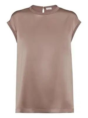 Brunello Cucinelli Silk Top - Multicolor