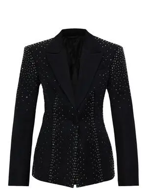 Attico Wool Embellished Blazer - Multicolor