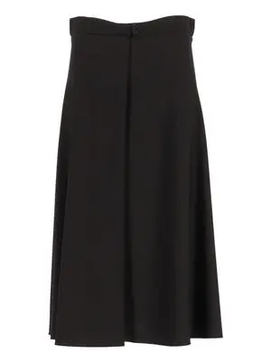 FORTE_FORTE Flared Skirt - Black