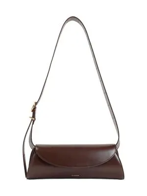 JIL SANDER JIL SANDER Dark Heart Leather Cannolo Bag