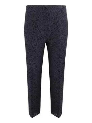 Max Mara Classic Lace Trousers - Blue