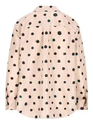 Fendi Falena Dots Silk Shirt - Multicolor