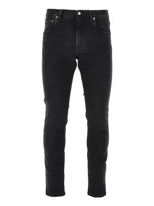 Dolce & Gabbana Stretch Denim Slim Fit Jeans - Black