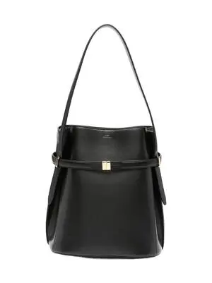 TOTEME Toteme Women Belted Leather Bucket Bag Multicolor