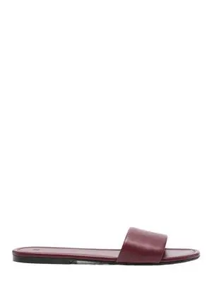 Celine CELINE Leather Flat Sandals Multicolor
