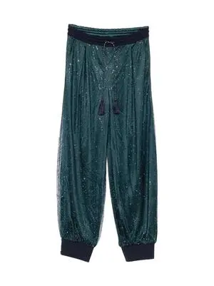 Giorgio Armani Embellished Tapered Trousers - Blue