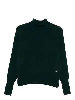 Victoria Beckham VICTORIA BECKHAM Lambswool Turtleneck Jumper Green