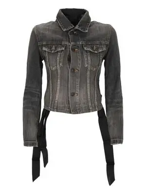Balenciaga BALENCIAGA Lace-Up Denim Jacket Multicolor