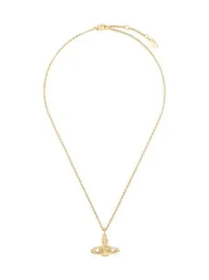 VIVIENNE WESTWOOD Collana Pendente Orb Con Cristalli - Silver