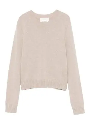 LISA YANG Cashmere Crew Neck Pullover - Cream