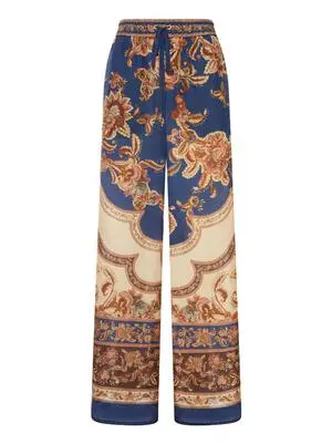 Zimmermann Aster Silk Trousers - Multicolor