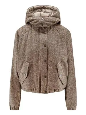 Brunello Cucinelli Melange Virgin Wool Blend Jacket - Multicolor