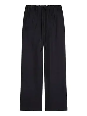 Phoebe Philo Silk Drawstring Trousers - Black