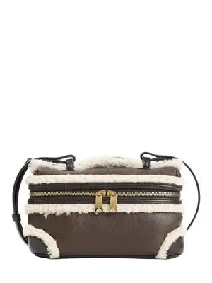 Bottega Veneta Lamb Leather Shoulder Bag - Brown