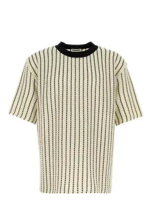 JIL SANDER Jil Sander Men Embroidered Crochet T-Shirt Multicolor