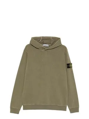 Stone Island Logo Cotton Hoodie - Multicolor
