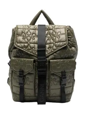 GANNI Quilted Nylon Backpack - Multicolor