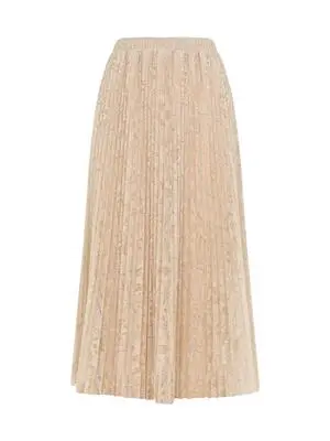 ERMANO SCERVINO Ermanno Scervino Lace Midi Skirt - Multicolor