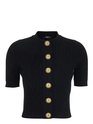 Balmain Crewneck Cardigan - Multicolor