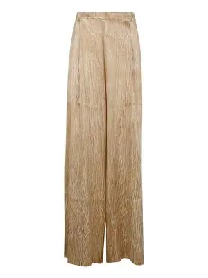 Avant Toi Silk Flared Leg Trousers - Multicolor