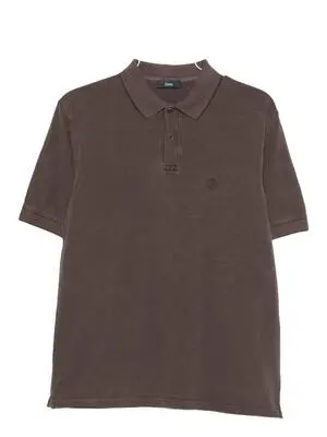 Herno Logo Cotton Polo Shirt - Multicolor