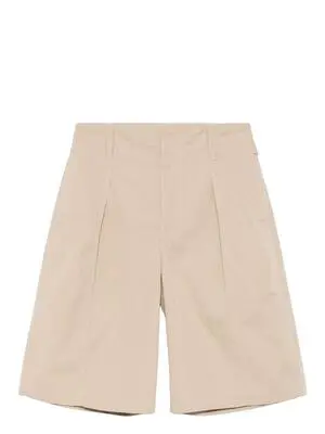 LEMAIRE Cotton Bermuda Trousers - Multicolor