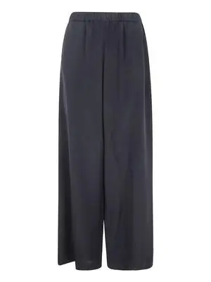 Max Mara Stretch Silk Trousers - Black